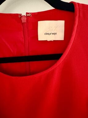 cinq a sept | Dresses | Cinq A Sept Kimberlin Red Ruffle Dress | Poshmark